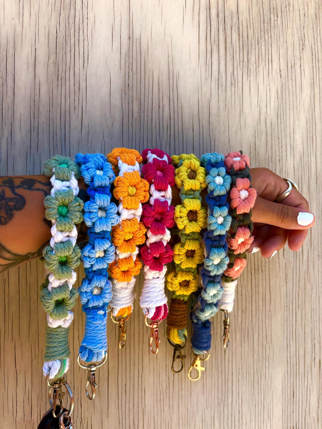 Flower Wrist Chains - Etsy