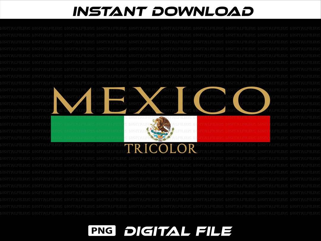 Mexico Tricolor Logo: PNG SVG, El Tri, Digital Files (digital Download ...