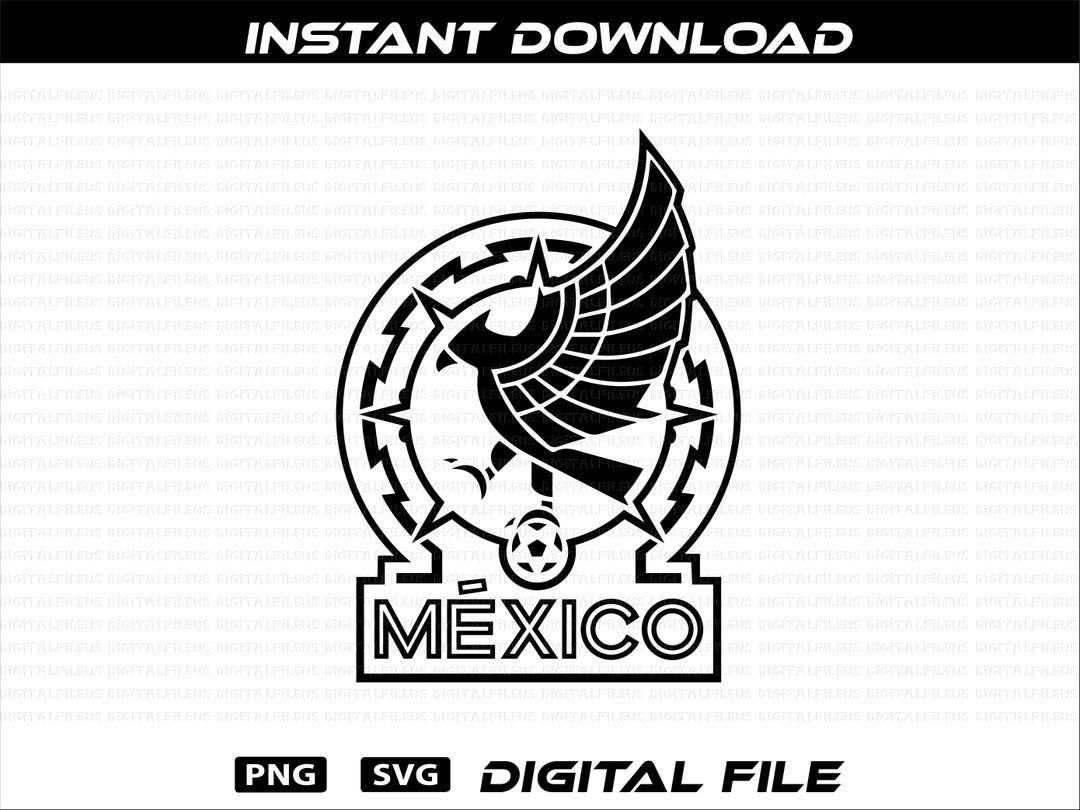 Mexico Soccer Team Logo: PNG SVG Digital Files - Etsy