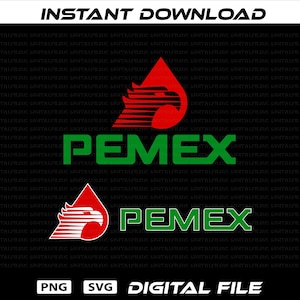 Pemex Logo PNG SVG: Mexico Digital File (300 DPI) Transparent - Etsy