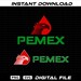 Pemex Logo PNG SVG: Mexico Digital File (300 DPI) Transparent - Etsy