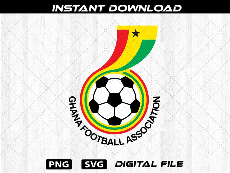 Ghana National Soccer Team Logo: PNG, SVG Seleccion (digital Download ...