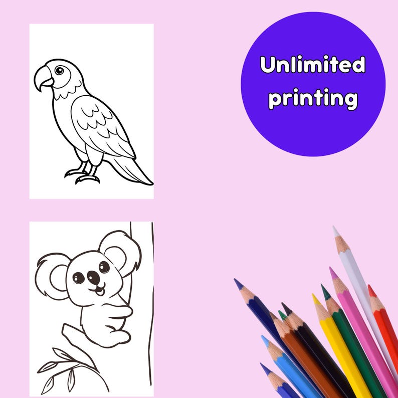 Coloring Book Bundle A4 Printable - Christmas, Animals and Sea ...