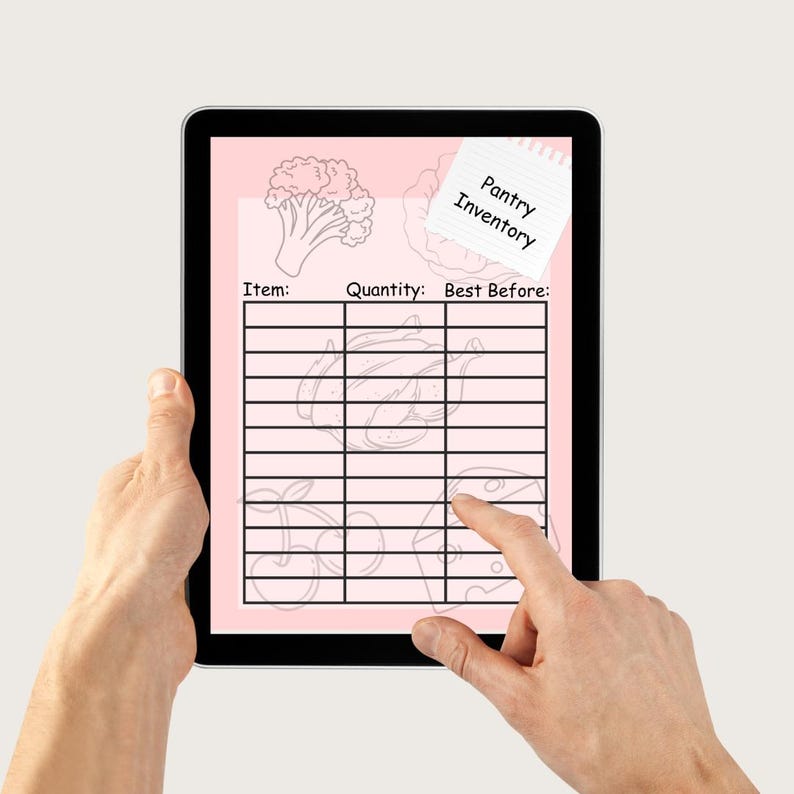 Printable Grocery Shopping Checklist Pantry Tracking Template A4 Size ...