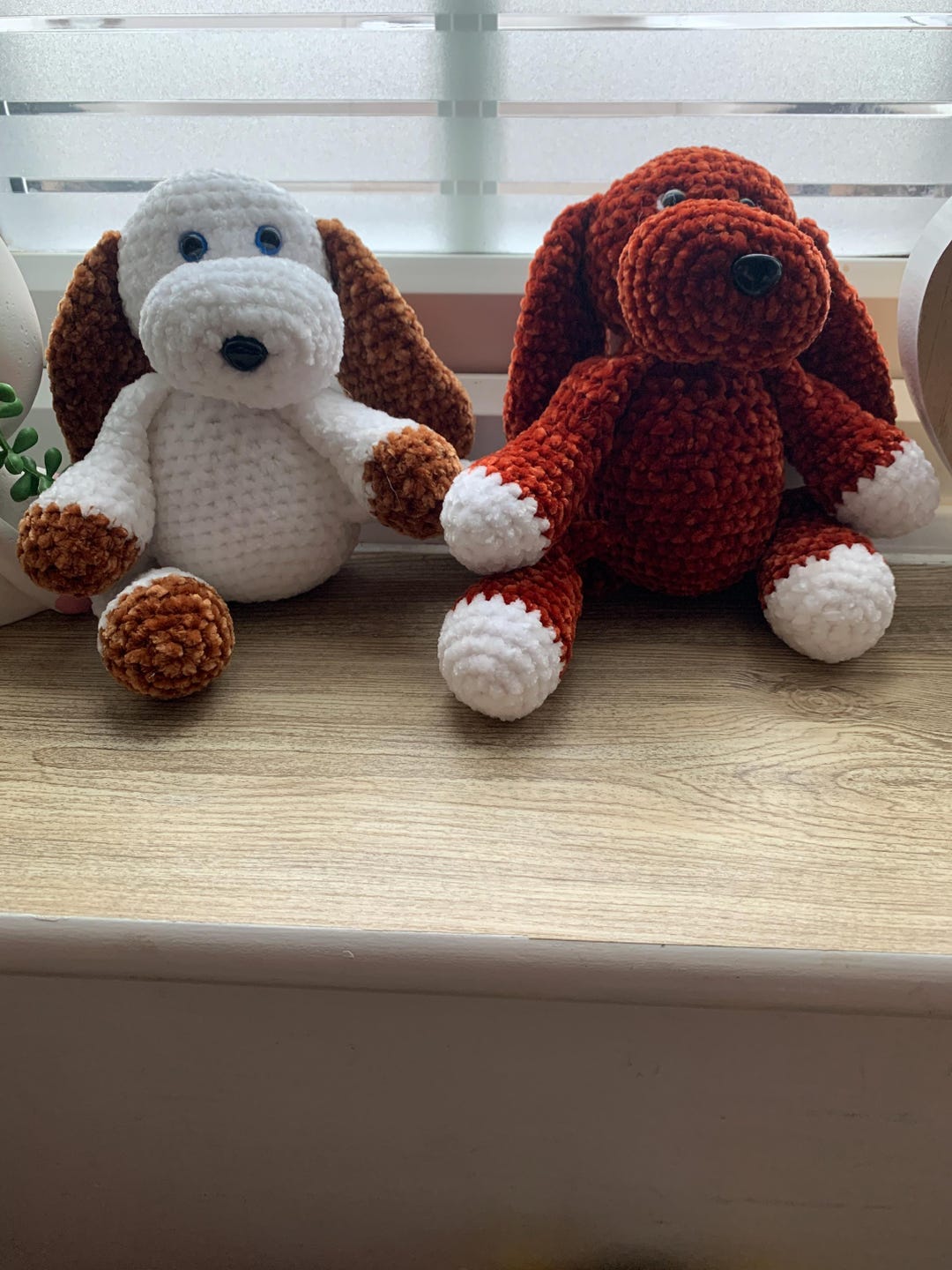 Puppy Dog Cuddle Toy With Long Ears Plushy Available in White or Tan - Etsy