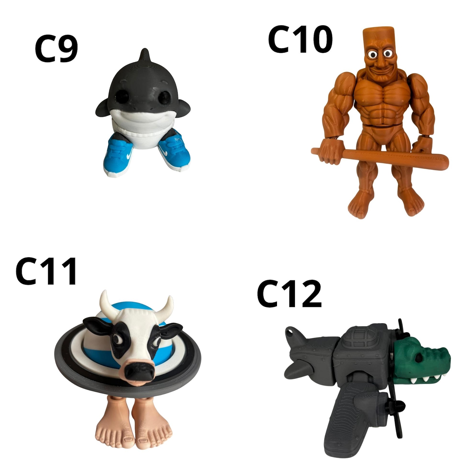 Brainrot Italiano Figure: Viral Meme Collectible, 3D Printed PLA - Etsy