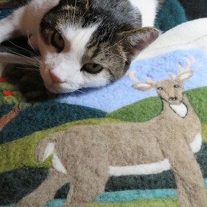 Needle Felt Kit Deer Whitetail Buck Wool Tapestry Beginners Welcome! - Etsy