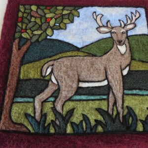 Needle Felt Kit Deer Whitetail Buck Wool Tapestry Beginners Welcome! - Etsy