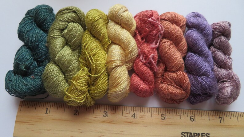 Naturally Dyed Spun Silk by Robin Russo Made in Vermont LL - Etsy