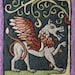 Medieval Gryphon Needle Felting Kit Dragon Tapestry Craft Kit Beginners ...