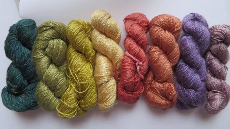 Naturally Dyed Spun Silk by Robin Russo Made in Vermont LL - Etsy