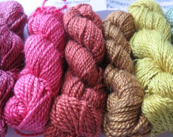 Naturally Dyed Spun Silk by Robin Russo Made in Vermont LL - Etsy