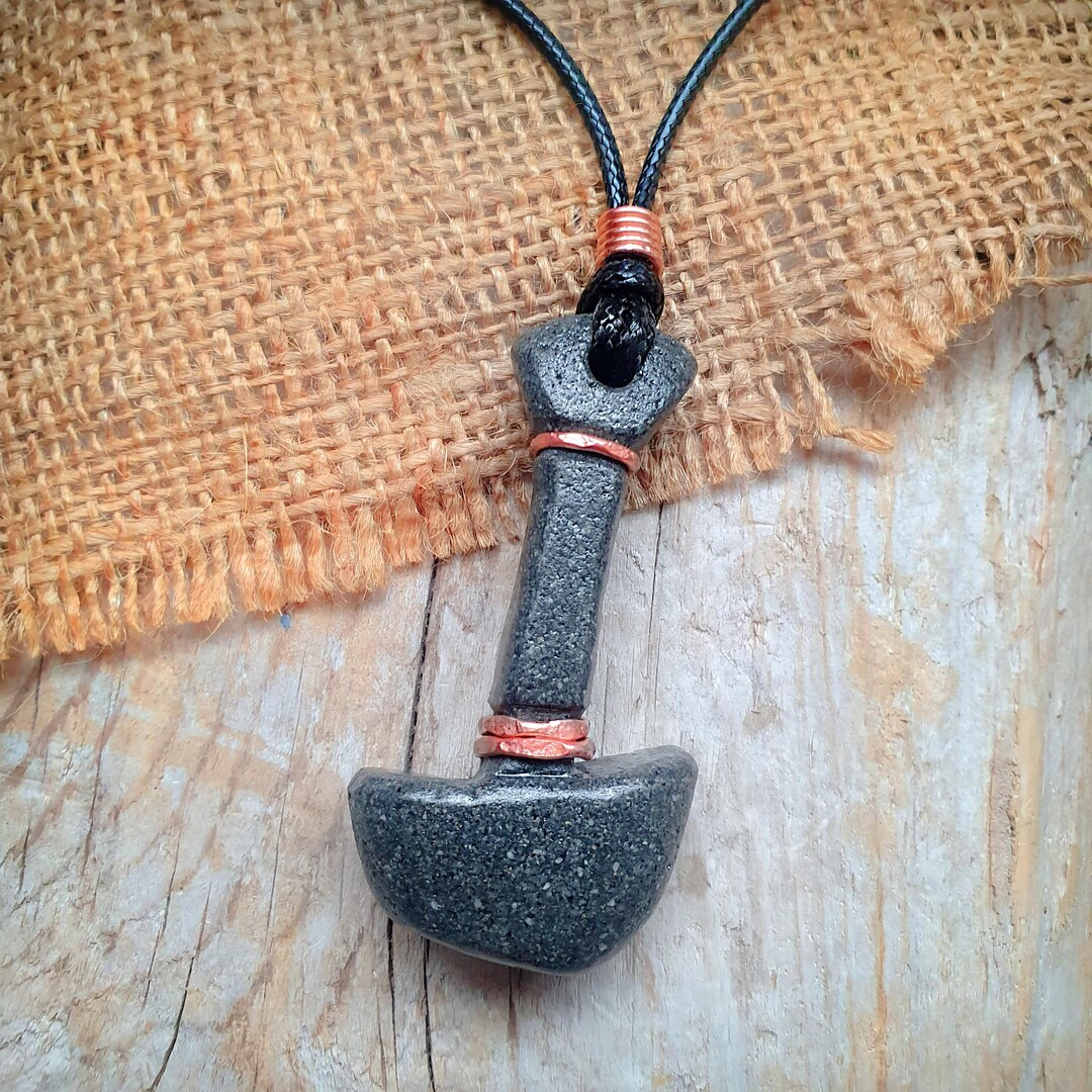 Warrior Amulet for Strength, Courage & Protection – Stone Axe Pendant ...