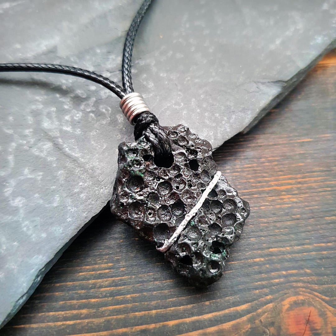 Earth & Fire Forged Amulet – Energy Work, Volcanic Lunar Talisman - Etsy
