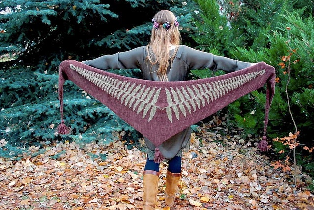 Fern Shawl - Knitting Pattern - Etsy