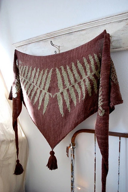 Fern Shawl KNITTING PATTERN - Etsy