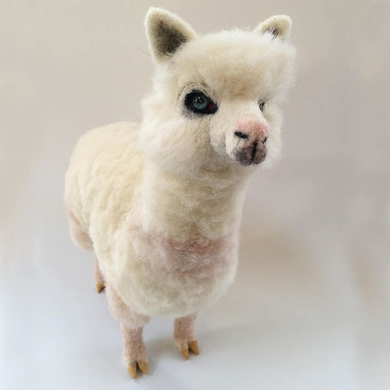 Needle Felted Alpaca - Etsy