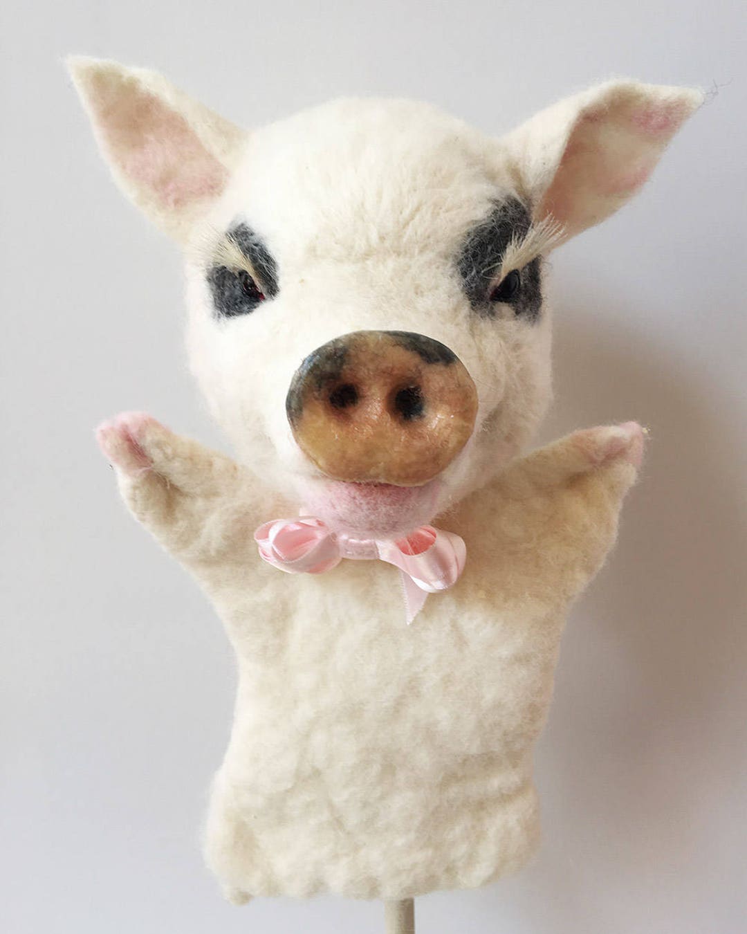 Needle Felted Pig Puppet - Etsy