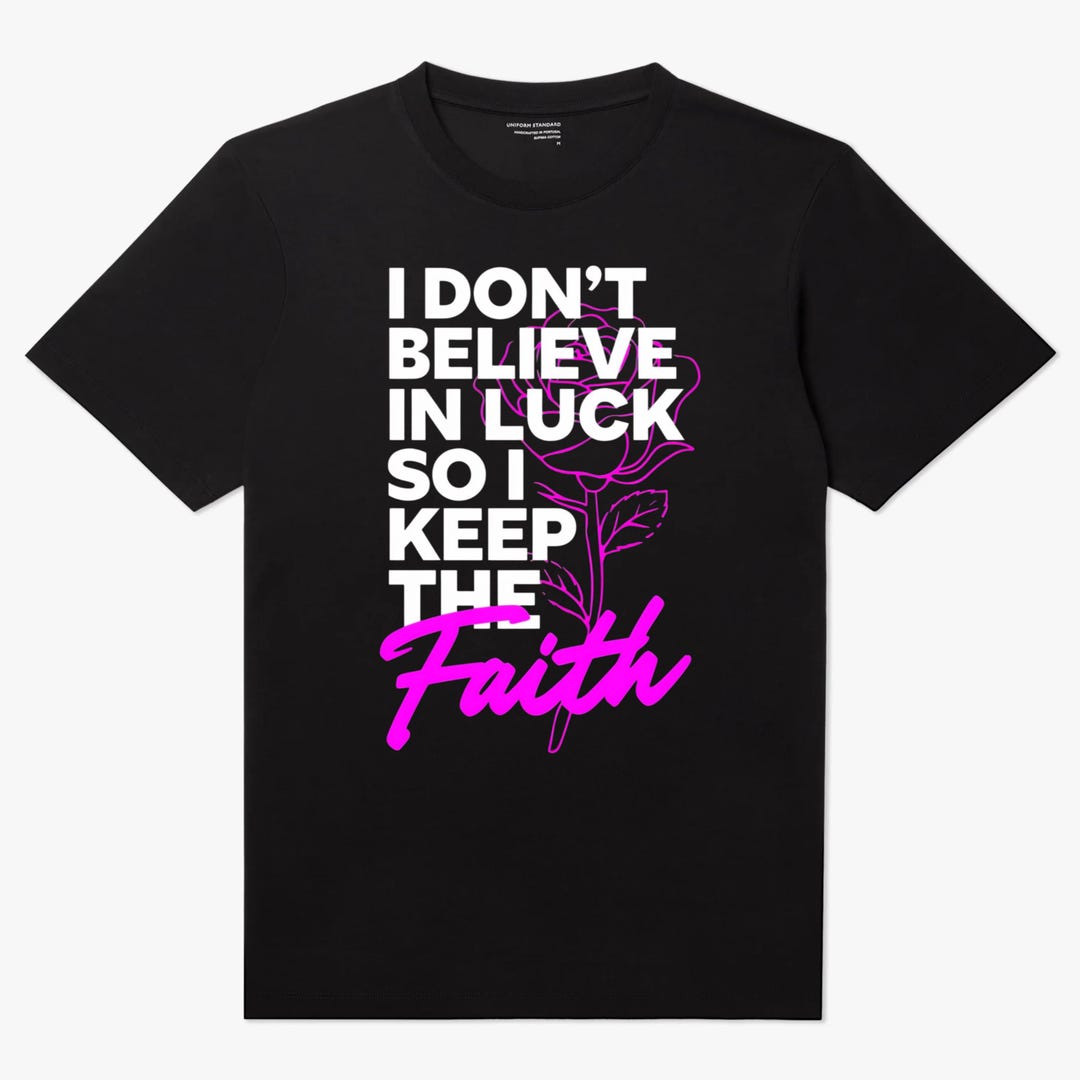 Faith-based Motivational PNG: "i Don't Believe in Luck" (digital ...