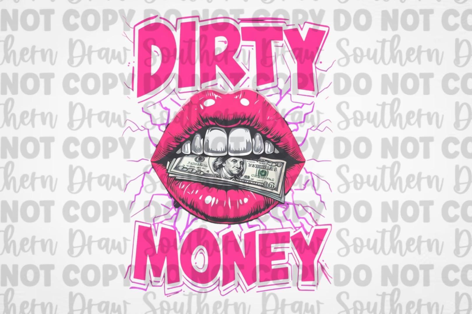 DIRTY MONEY PNG Digital File – Bold Streetwear Graphic for T-shirts ...