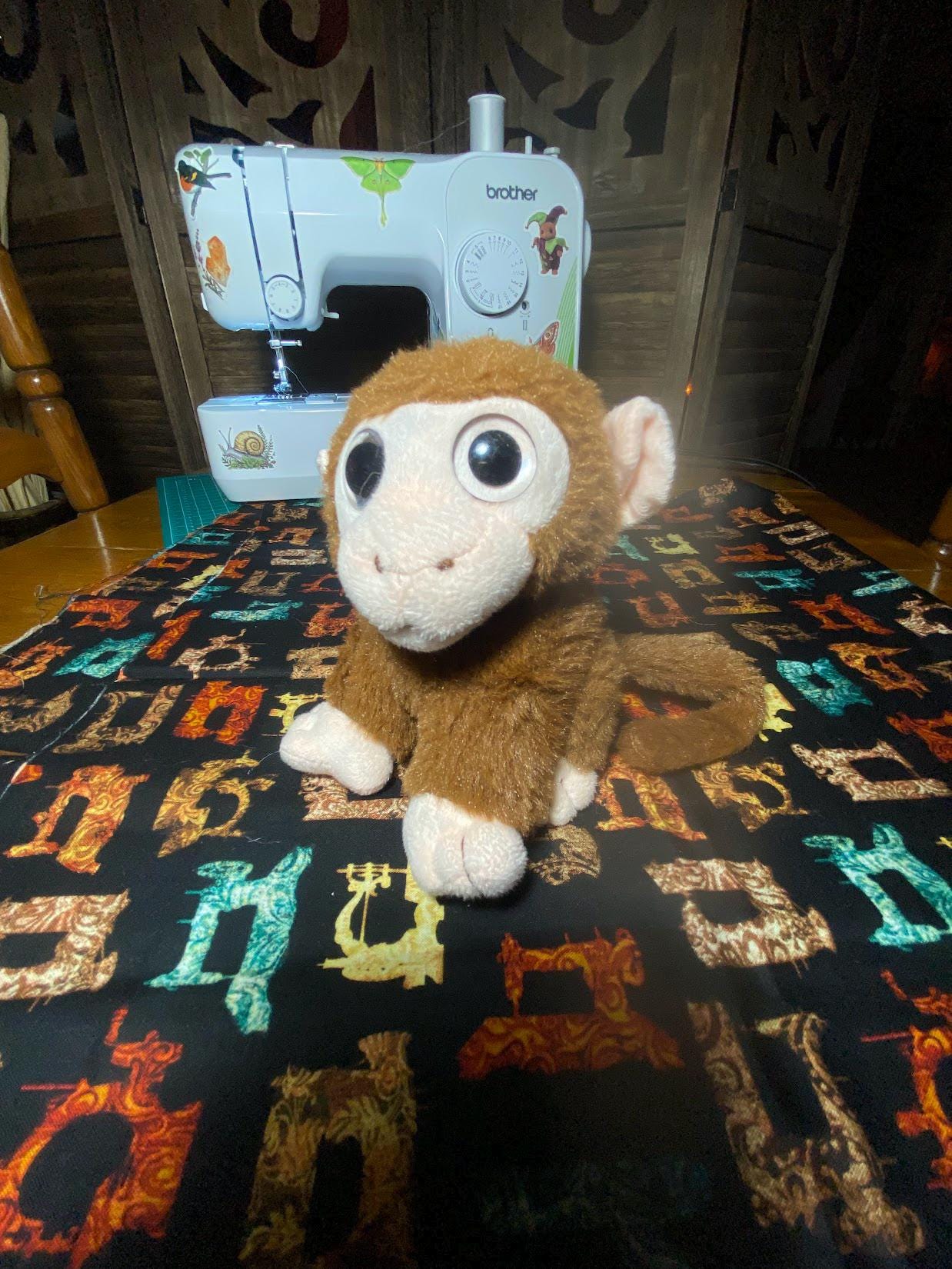 Silly Ol' Monkey- 2000's Plush 5' Monkey- Small Brown Stuffed Animal ...