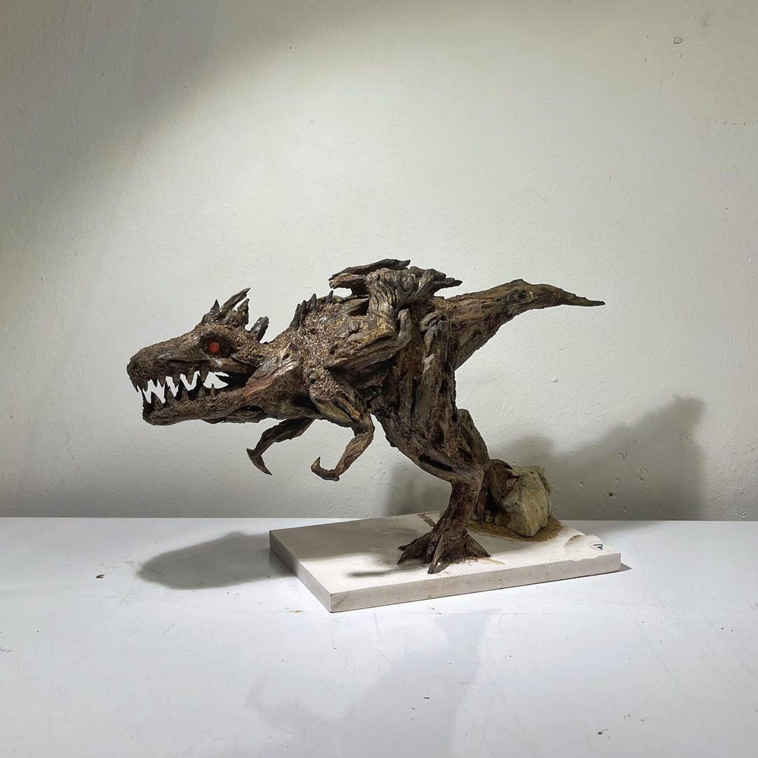 Tyrannosaurus Rex Driftwood Aquarium Aquascape Hardscape Drift Wood ...