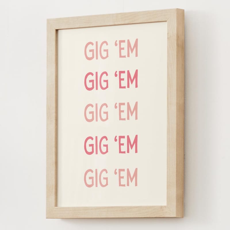 Gig Em - Etsy