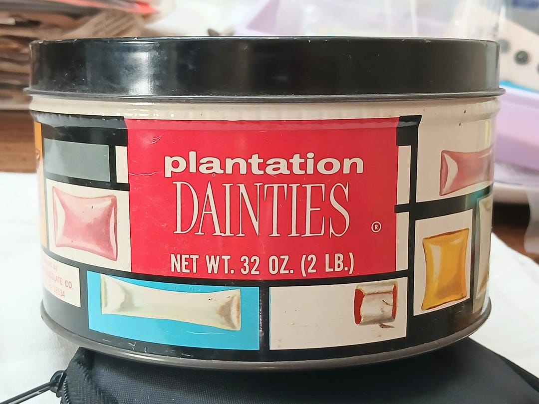 Vintage Candy Tin Plantation Dainties Plantation Chocolate Co ...