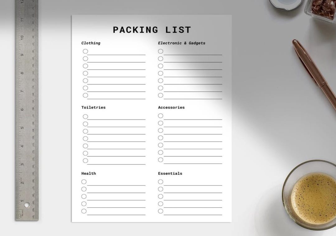 Complete Travel Planner Bundle | Packing List, Countdown, Expense ...
