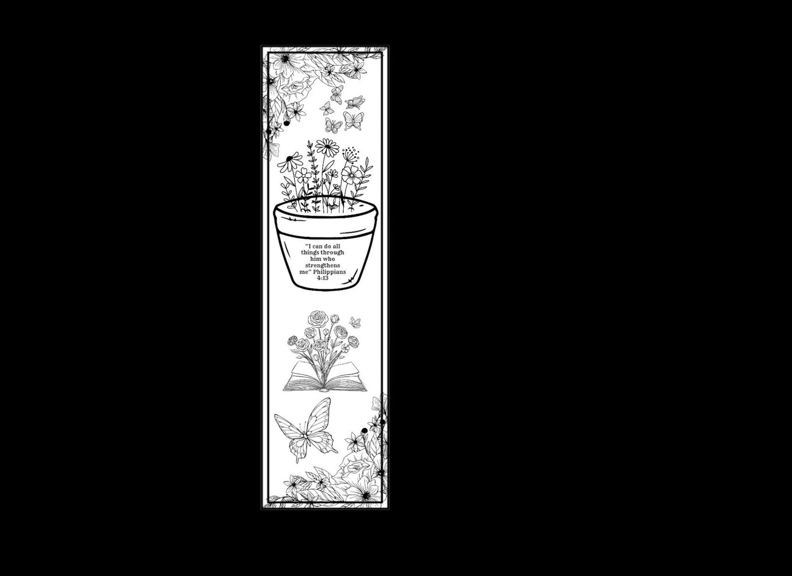 Christian Coloring Bookmarks Set - Etsy