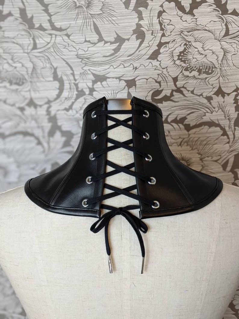 BESPOKE Faux Leather Neck Corset Posture Collar - Etsy