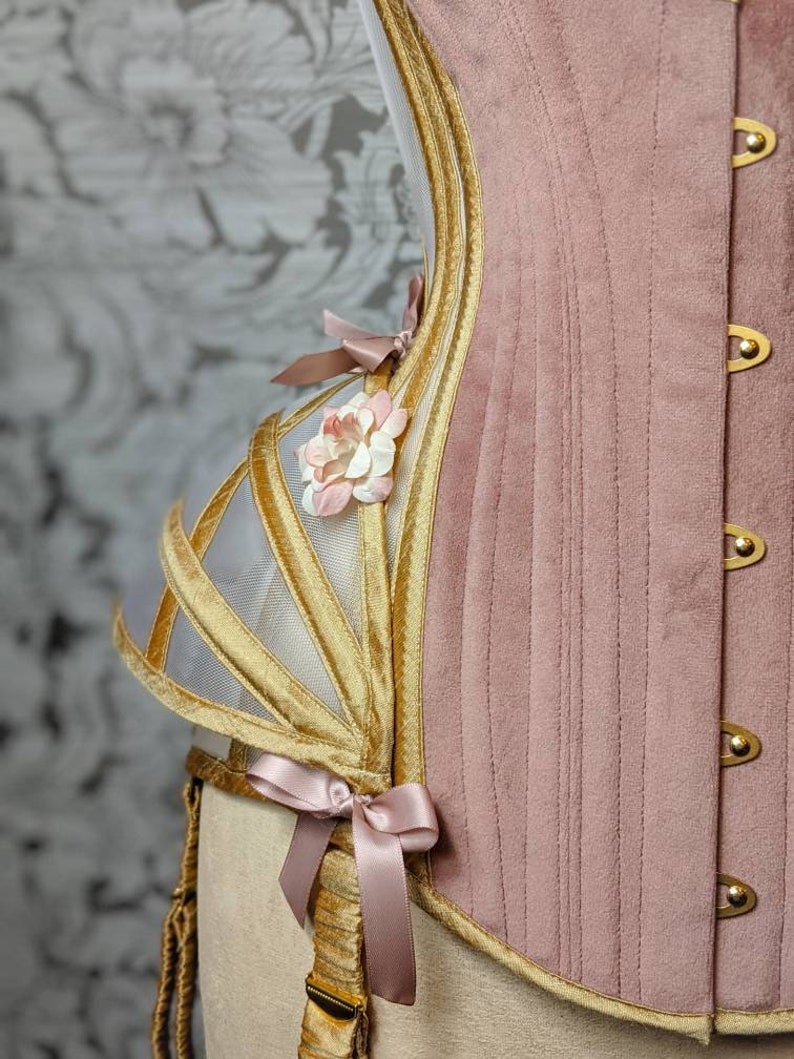 BESPOKE Rococo Space Babe Overbust Corset and Posture Collar - Etsy