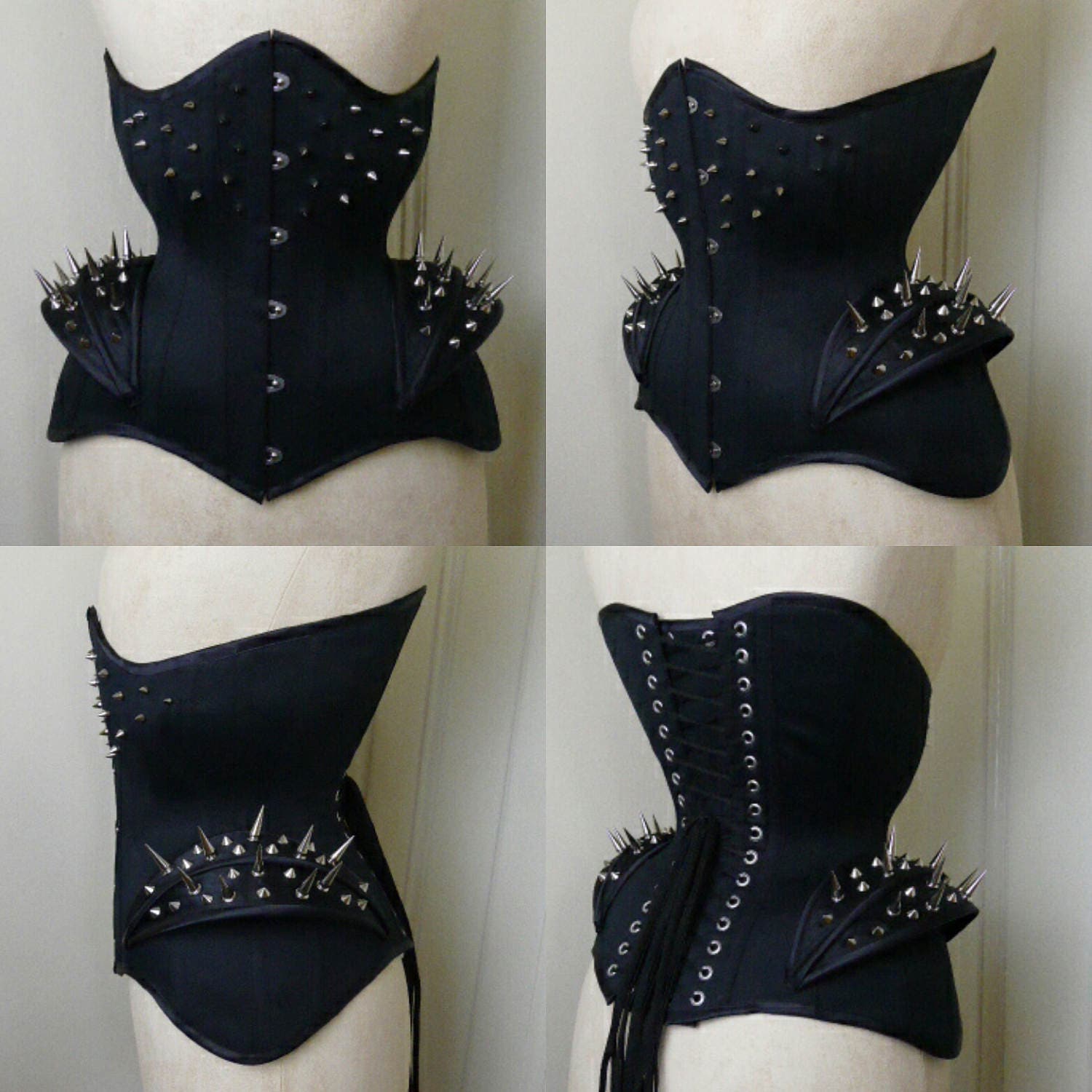 BESPOKE Spiked Waist Training Corset - Etsy UK