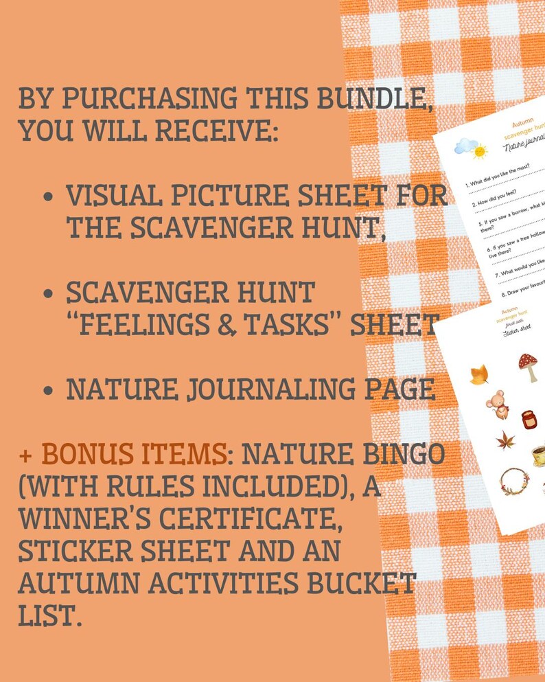 Autumn Scavenger Hunt Printable for Kids| Fall Activities for All ...