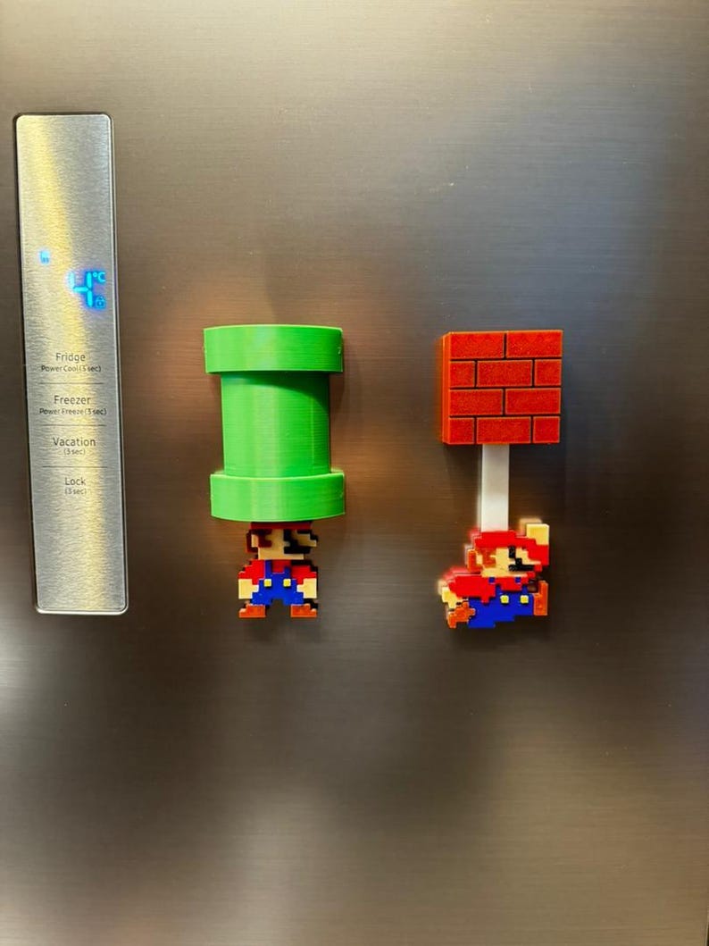 Super Mario & Crush Coin Brick Fridge Magnet - Etsy