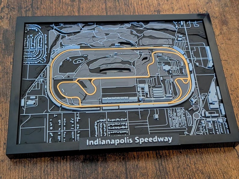 3D Race Track Wall Art | Choose Your Circuit | Formula 1 Track Map ...