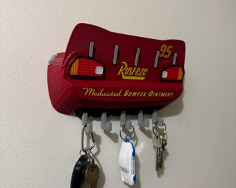 Cars Movie Key Holder, Lightning Mcqueen and Sally Keychains, Disney ...