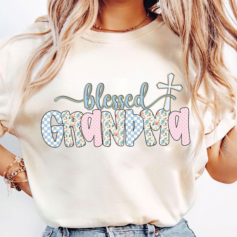 Blessed Grandma PNG, Christian PNG, Religious Sublimation Design ...