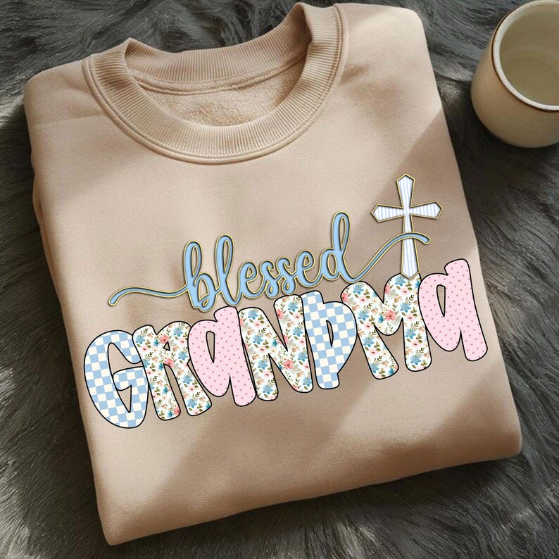Blessed Grandma PNG, Christian PNG, Religious Sublimation Design ...