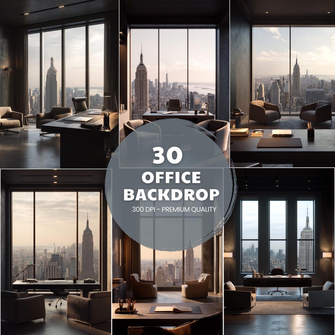 Modern Office Digital Backdrops: Professional Headshots, Zoom ...