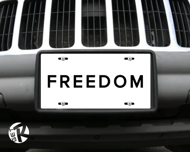 FREEDOM - License Plate - Etsy
