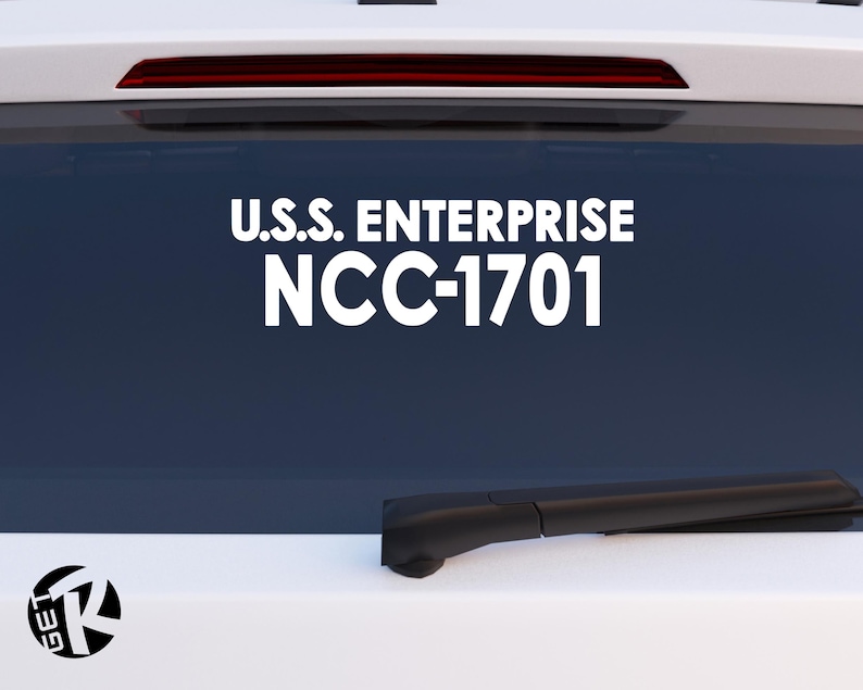 NCC-1701 Enterprise Car Decal - Etsy