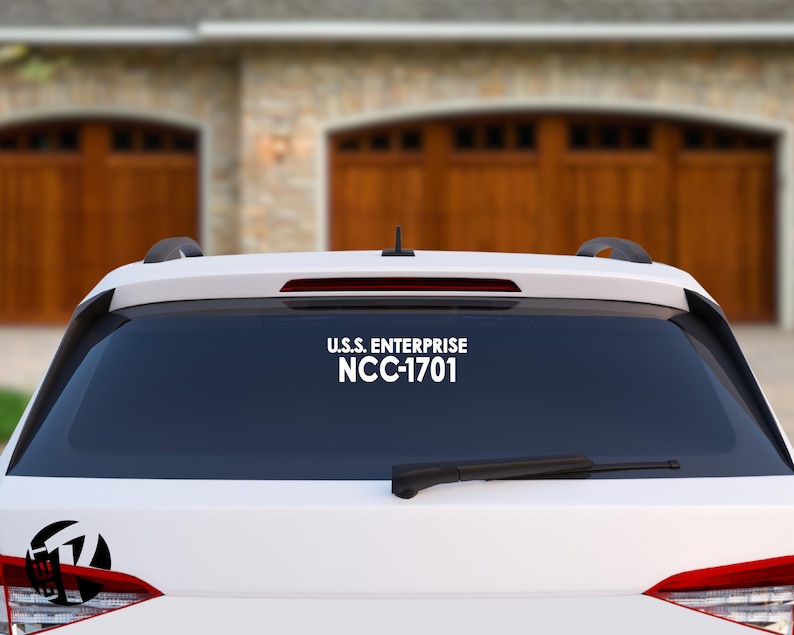 NCC-1701 Enterprise Car Decal - Etsy