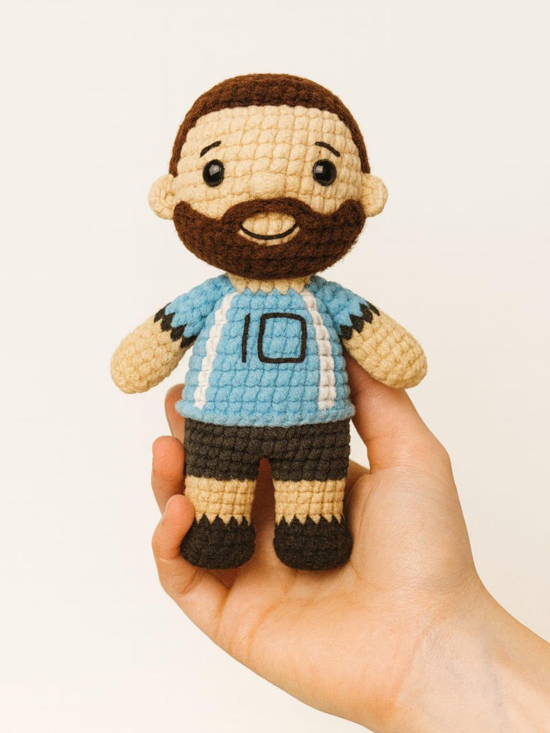 Inspired by Lionel Messi Crochet Pattern | Amigurumi Soccer Doll 15 ...
