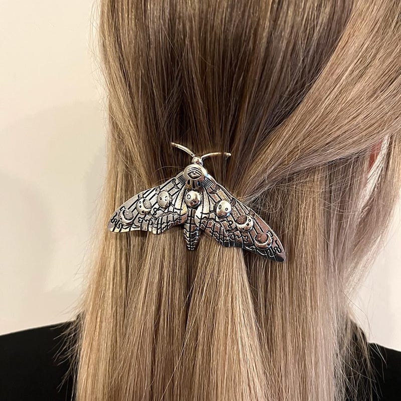 Butterfly Metal Barrette - Etsy