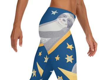 All Over Sloths Christmas Buttery Soft Leggings. Leggings. - Etsy