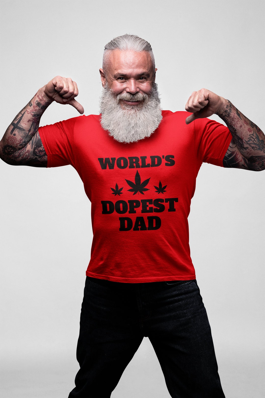 Worlds Dopest Dad Shirt, Dads Who Smoke Weed, Gift for Dad, Cannabis T ...