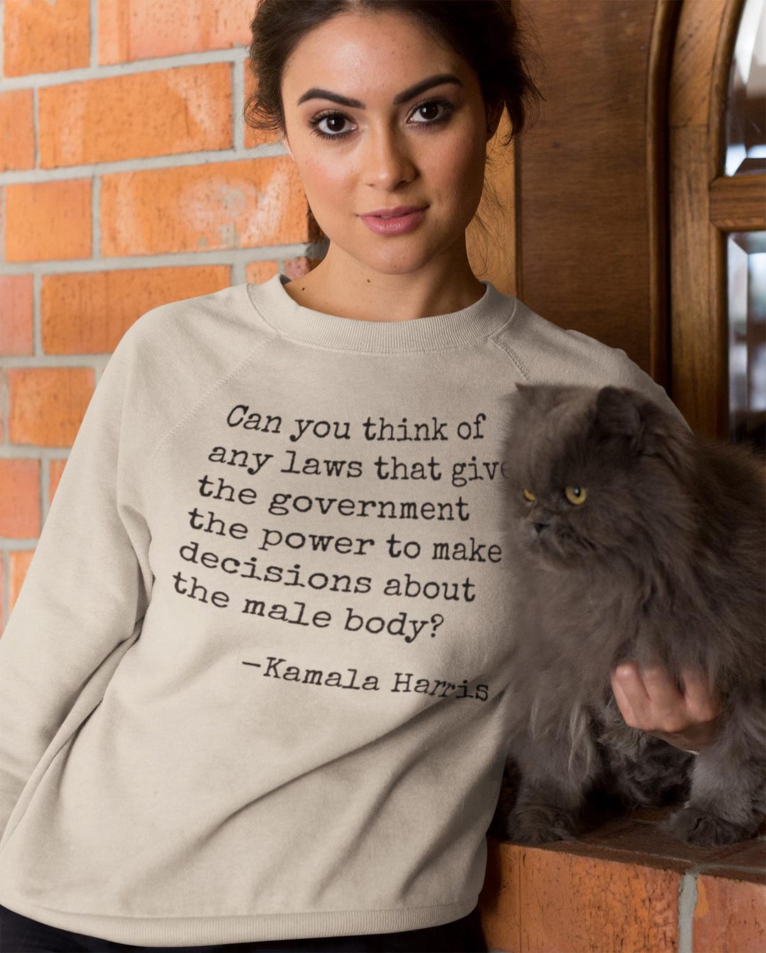 Pro Choice Sweatshirt, Kamala Harris Male Body Quote Sweatshirt, Harris ...