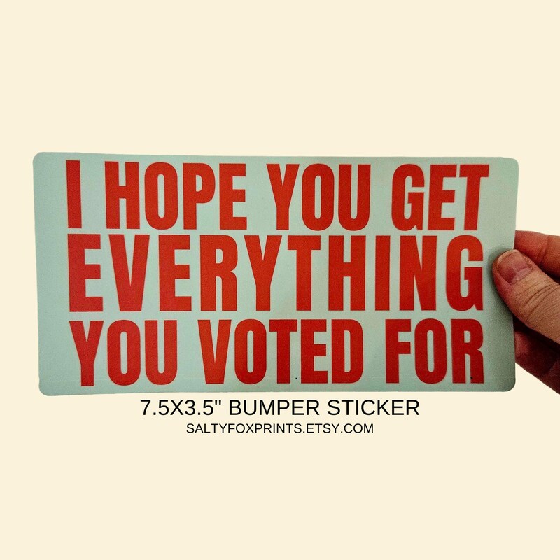 What You Voted for Stickers - Etsy