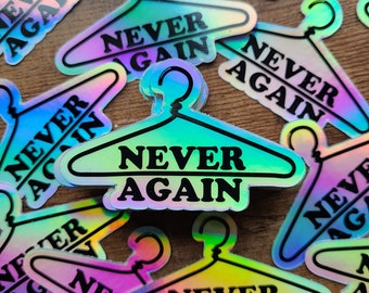 Never Again Sticker | Etsy